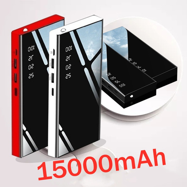 Portable Charger Power Bank 15000mAh Ultra High Capacity Power Bank with 2.1A Output, External ...