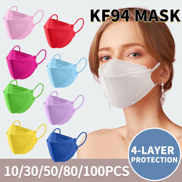 KF94 Masks 4D Protective Multiple Color Masks Breathing KF94 4-layers ...