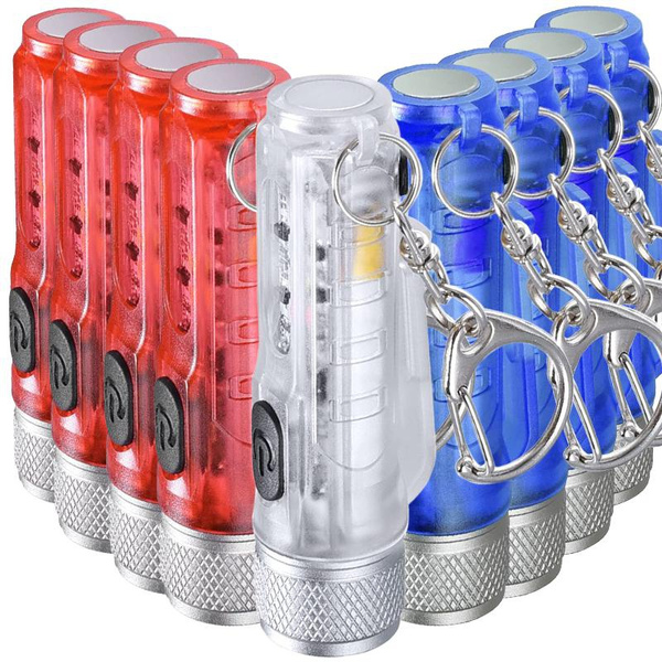 Mini Flashlight, 100/300/500Lumens Bright Rechargeable Battery Keychain ...
