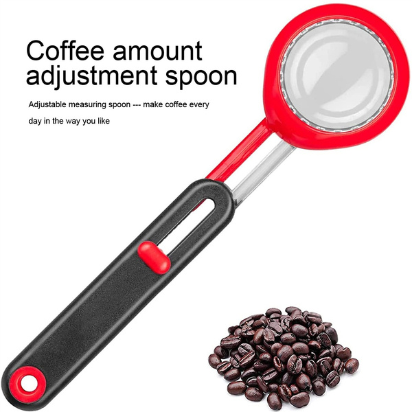 Measuring Spoon with Scale Sugar Adjustable Scoop Gauge Portable Dry ...