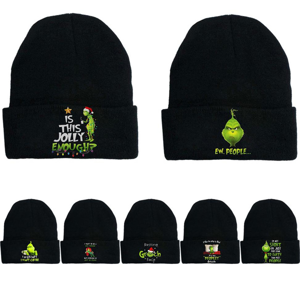 Grinch Beanie, The Grinch Hat, Dr Seuss, Grinch Beanie, Grinch Costume ...