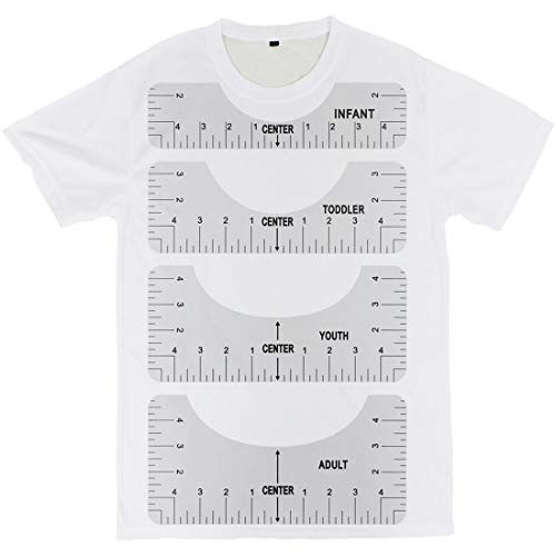4 Pcs T-Shirt Alignment Ruler,Tshirt Ruler Guide Tool Shirt Alignment ...