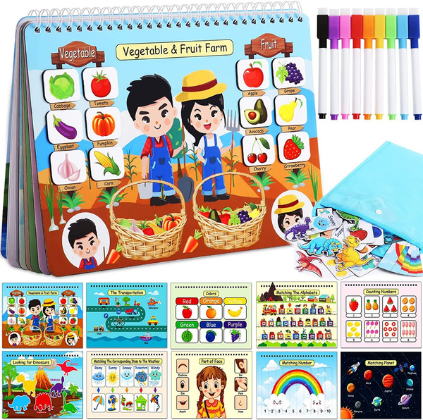 Magnetic Montessori Preschool Busy Book for Toddlers Age 1 2 3 4 Years ... Magnetic Montessori Preschool Busy Book for Toddlers Age 1 2 3 4 Years ...