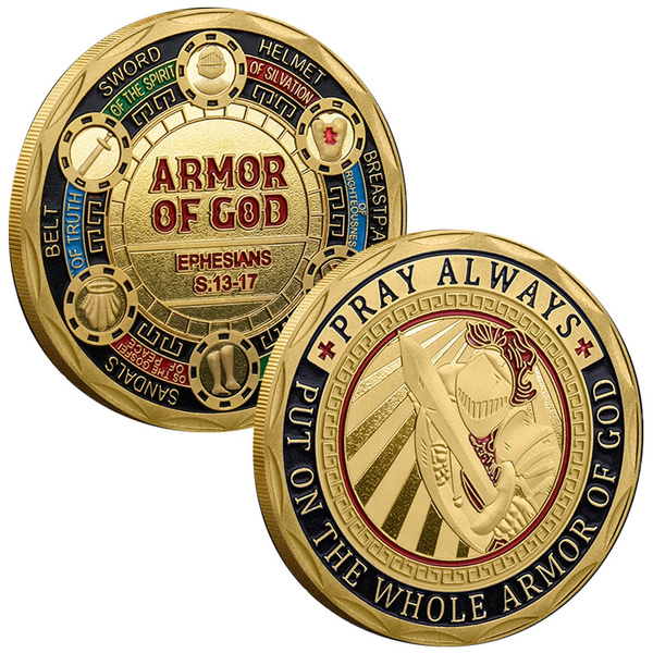Armor of God Challenge Coin Prayer Commemorative Collector Coin | Wish
