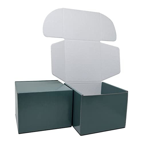 Small Shipping Boxes,4x4x3 Dark Green Cardboard Boxes 25 Pcs, Used for ...