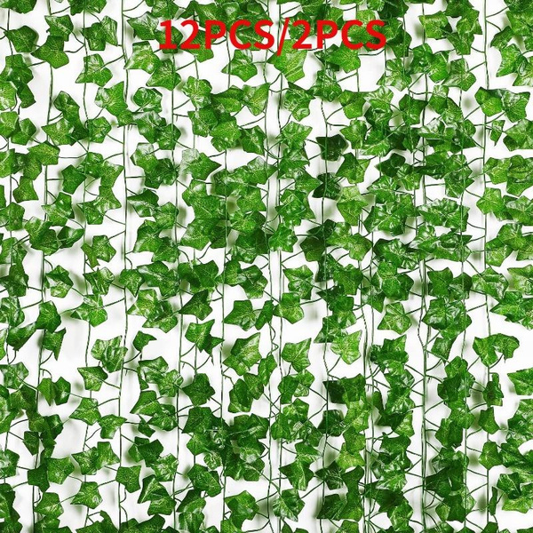 12 strips of 2.3 meters Fake Vines for Bedroom with Fake Leaves, Cute ...