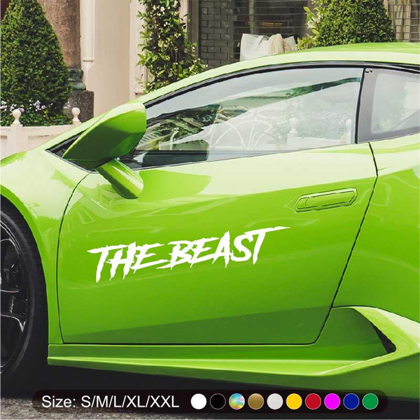 1PC The Beast Classic Car Stickers Waterproof Vinyl Decal for Auto ...