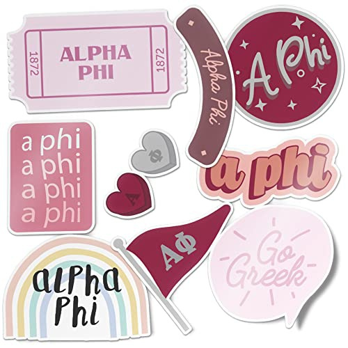 Alpha Phi Sticker Decal Laptop Water Bottle Car (Cute Sheet) | Wish