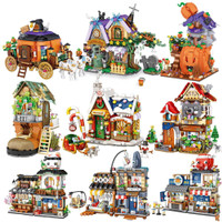 Mini Street Stores Building Blocks Sets Full Collection Miniature View ...