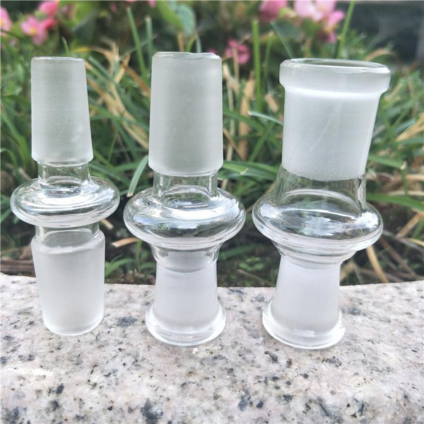 Glass Adapter 14mm Male to 18mm Female Joint For Water Pipes Oil Rigs ...