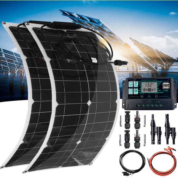 600W Solar Panel Kit Solar Power System Generator Home 50A-100A ...