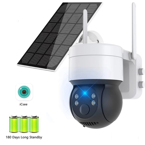 Outdoor Security Solar Panel Camera 1080P WiFi IP Camera Wireless ...