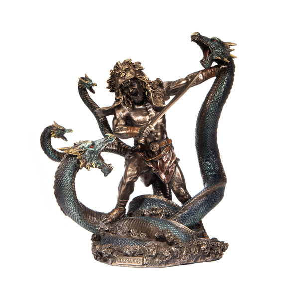 Hercules fighting with Lernean Hydra Cold Cast Bronze Finish Statue 12. ...