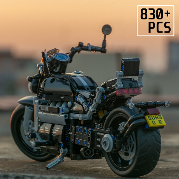 New 830pcs Cruise Motorcycle Building Blocks Motorbikes Model Assembly ...