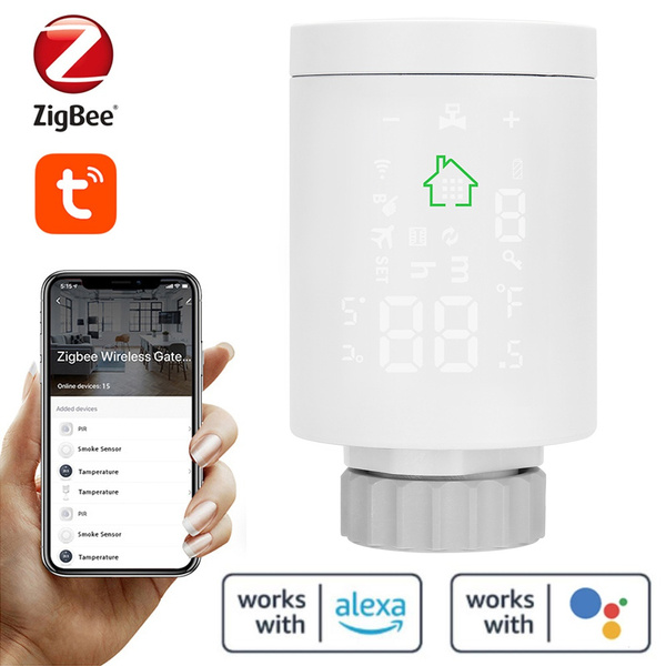 Tuya ZIGBEE3.0 Intelligent Radiator Actuator Programmable Thermostatic ...