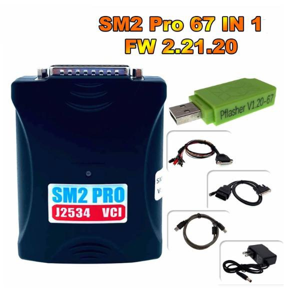 SM2 Pro J2534 VCI ECU Programmer Read Write ECU 67 IN 1 FLASH EEPROM ...