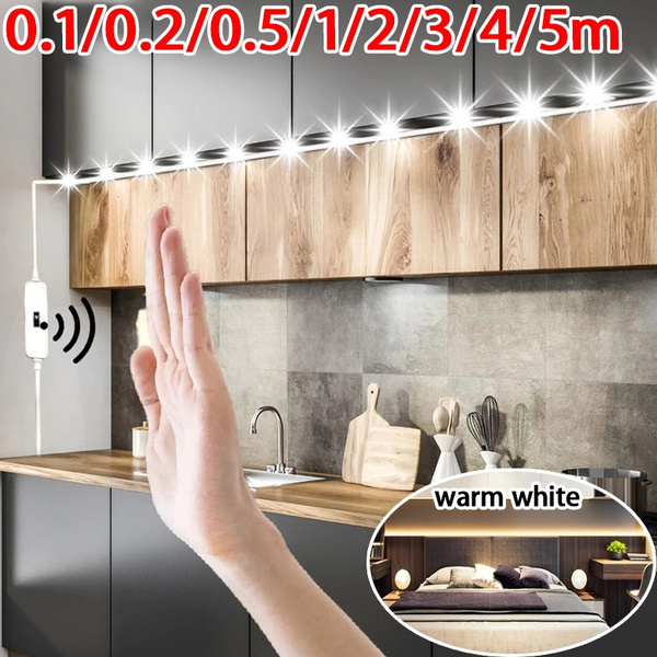 1PC DC 5V Lamp USB Motion LED Backlight LED TV Kitchen LED Strip Hand ...