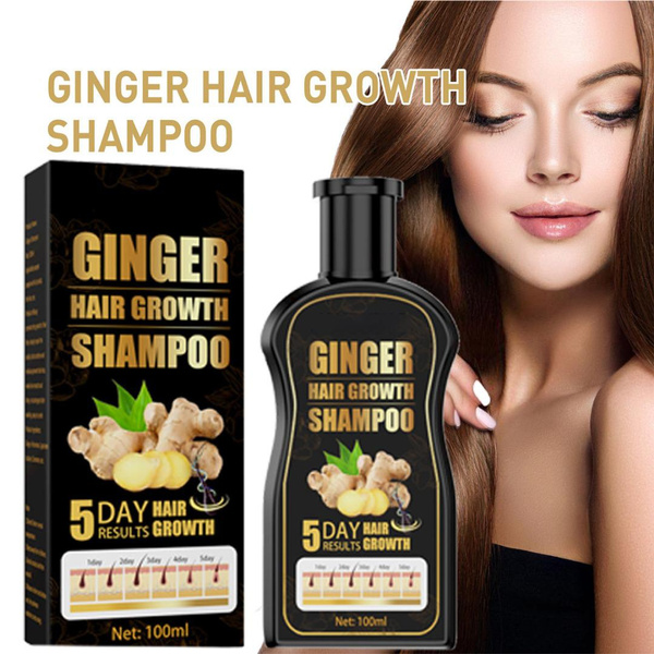 100ml Ginger Hair Growth Shampoo Anti Hair Loss Anti-dandruff | Wish