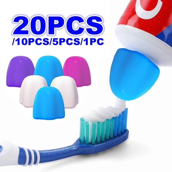1/5/10/20PCS Resuable Self Closing Toothpaste Cap Mess-Free Silicone ...