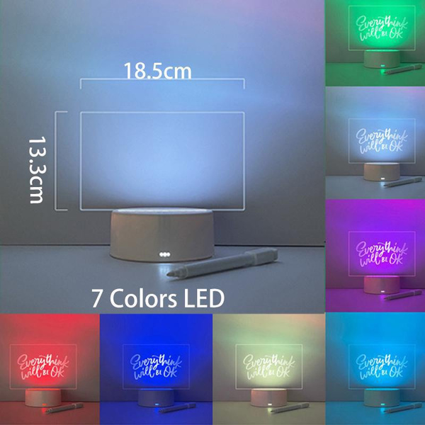 Creative Led Erasable Message Board Children's Holiday Gift Decoration ...