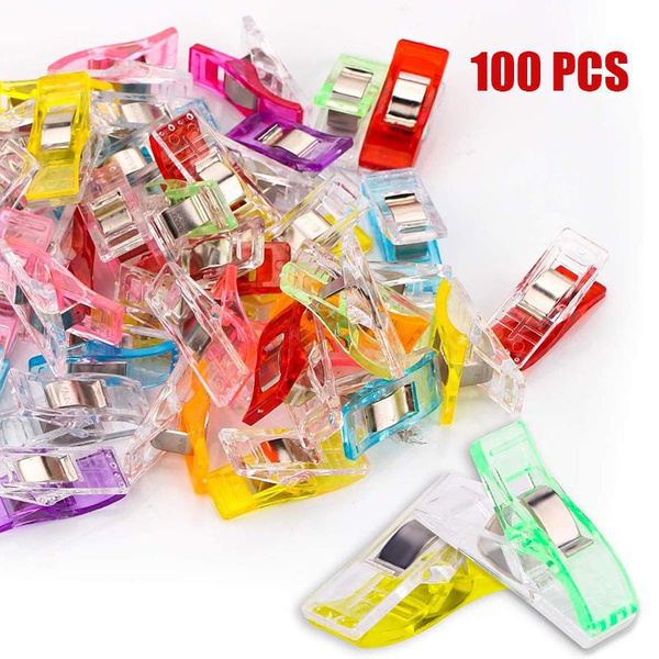 100 Pcs Sewing Clips Binding Clips Wonder Clips Quilt Clips Patchwork ...
