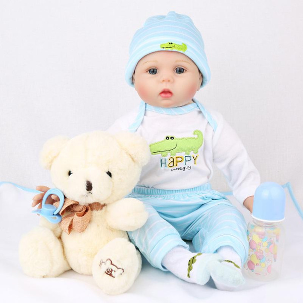7 types Reborn Baby Boy Dolls Silicone Vinyl Doll Kids Toys Birthday ...