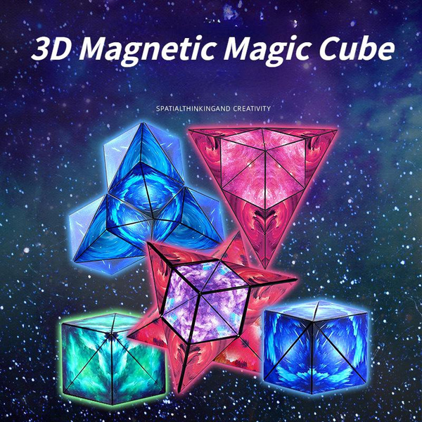 Hundred Variations 3d Magnetic Magic Cube Star Cube Magic Infinity ...
