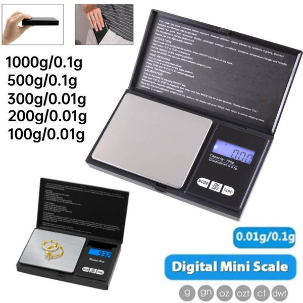 Mini Electronic Digital Pocket Scale 0.1/0.01g Jewelry Weighing Scale ...