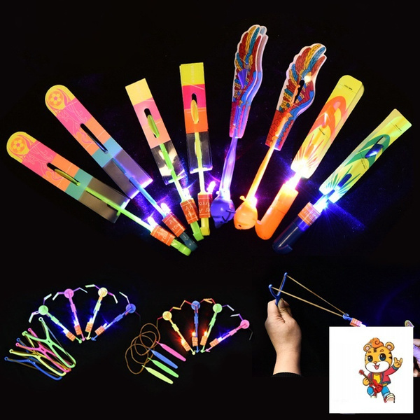 LED Slingshot Flyer with Lights 10 Children's Slingshot Flyer Toys ...
