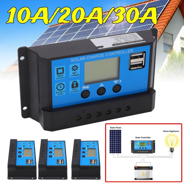 New Arrival!!! LCD Display Smart Discharge Controller MPPT Solar Panel ...