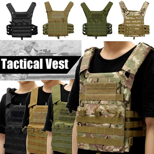 New Lightweight MOLLE Tactical Armor Plate Carrier JPC Vest W/ Mag ...