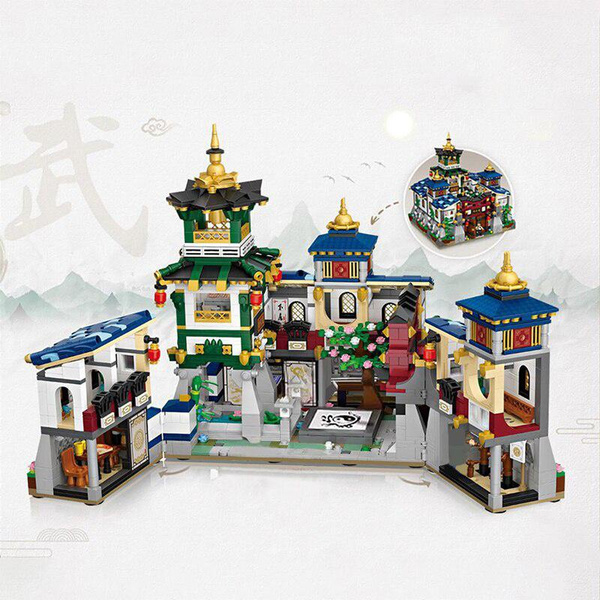 Architecture Martial Arts Centre Kung Fu School 3D Model DIY Mini ...
