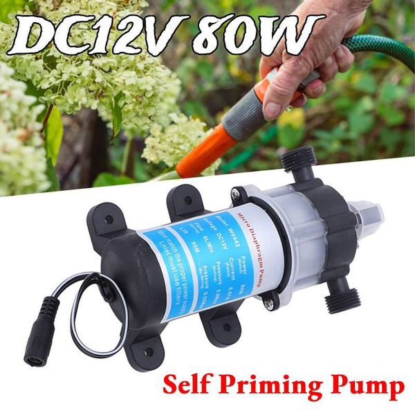 DC12V 80W Automatic Low Noise Electric Mini Diaphragm Pump Self Priming ...