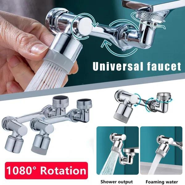 New Universal 1080° Rotation Extender Faucet Aerator Plastic Splash ...