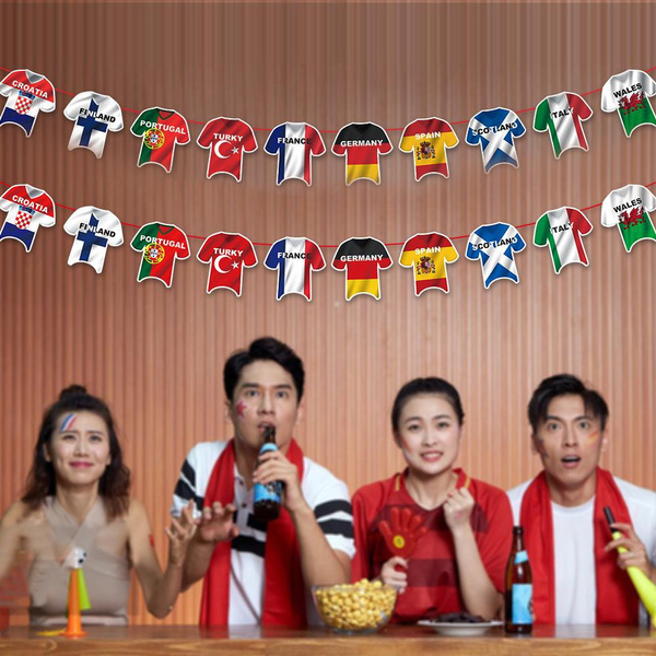 Qatar 2022 World Cup Pull Flag football party supplies Bar Club ...