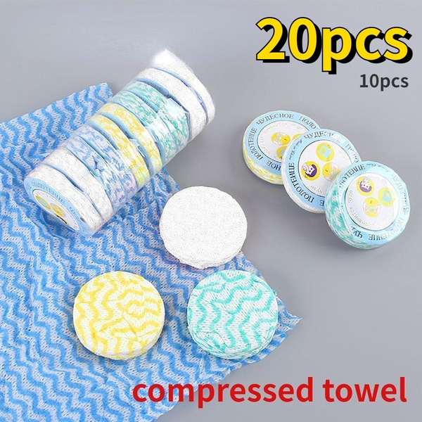 10/20pcs Disposable Towel Compressed Non-Woven Portable Travel Mini ...