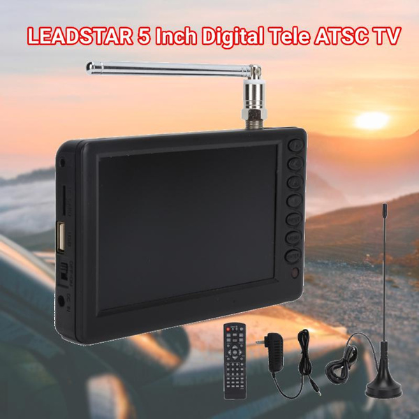 5 Inch Portable TV, 1920 X 1280 ATSC Digital Car TV, With 1500mAh ...