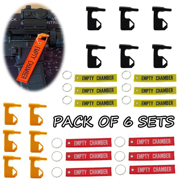 6 Sets Chamber Safety Flag for Rifle Handgun Shotgun with Bonus Key ...