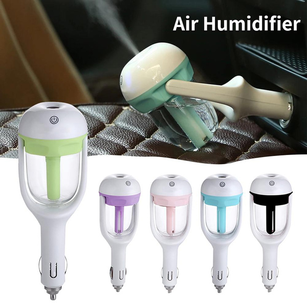 Mini Car Air Humidifier Steam Air Purifier Aroma Diffuser Essential Oil ...
