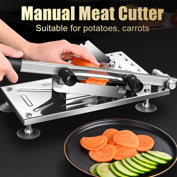 Manual Meat Slicing Machine Stainless Steel Mutton Roll Food Cutter | Wish