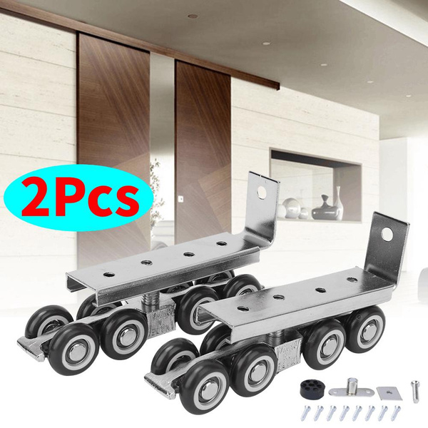 Sliding Door Roller, Plastic Sliding Door Track, 1 Pair 8 Wheels ...