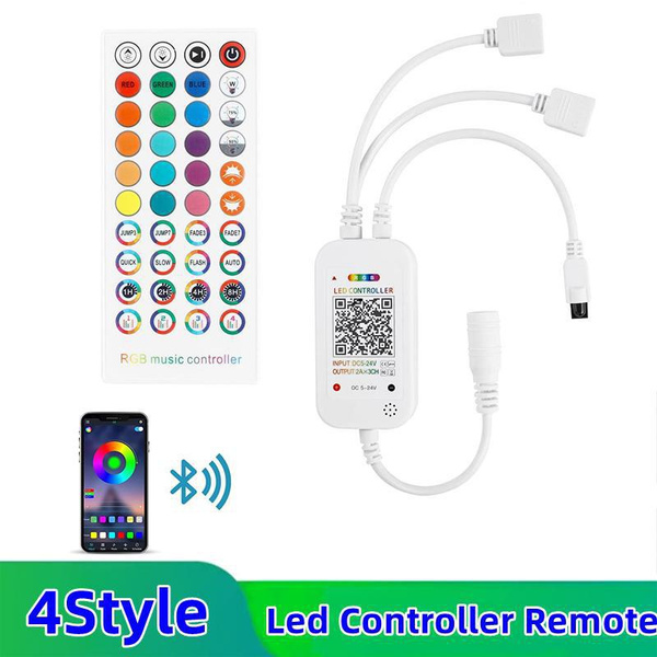DC5-24V 4-PIN LED Strip Light Connector And Controller, APP Control and ...