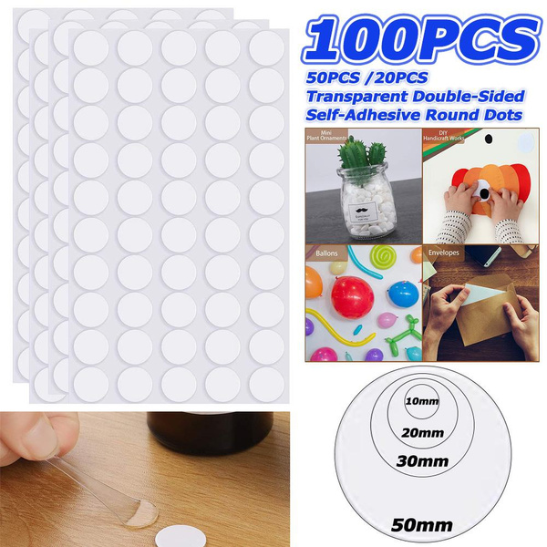 100pcs/50pcs/20pcs Double-Sided Adhesive Dots Sticky Tack Removable ...