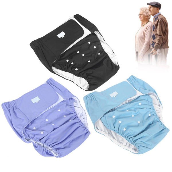 Washable Adult Diaper, Reusable Diaper Pants Against Incontinence For ...