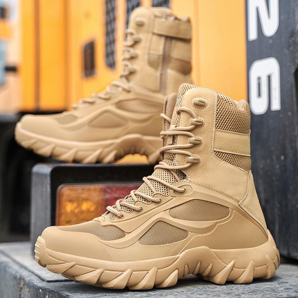 Men Army Male Commando Combat Desert Outdoor Hiking Boots Landing ...