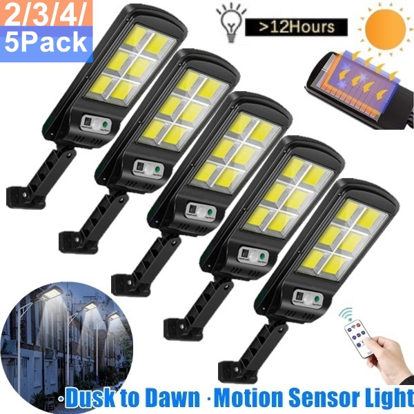 2/3/4/5 Pack Solar Street Lights Outdoor, Wireless Solar Flood Light ...