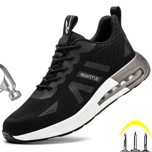 New Flying Weave Work Safety Shoes Anti Smashing Steel Toe Work Sneaker ...