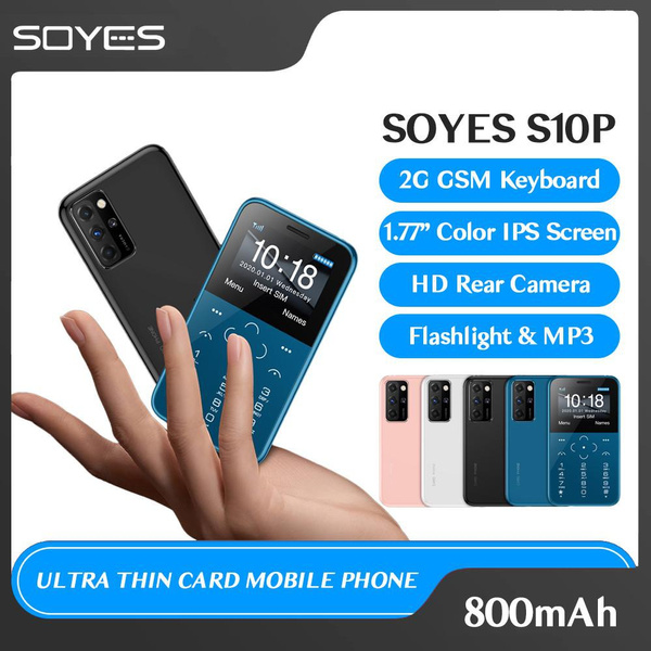 SOYES S10P Mini Card Cellphone 1.54'' MTK6261M 2G GSM 800mAh Dual Sim ...