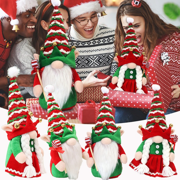 Christmas Gnomes Plush Doll Couple Doll Faceless Gnomes Doll Handmade ...