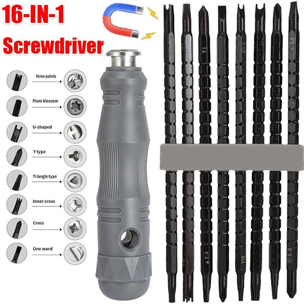9pcs/set (16-IN-1) Multifunctional Screwdriver Set,Telescopic Cross ...